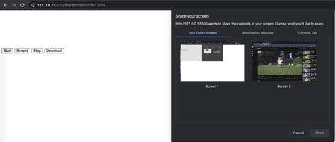 phát triển công cụ record screen sử dụng webrtc javascript