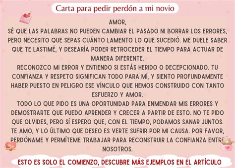 Carta Para Pedir Perdón A Mi Esposa Modelo Canvas