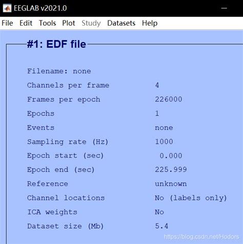 如何使用eeglab导出edf数据？eeglab导出mat数据 Csdn博客