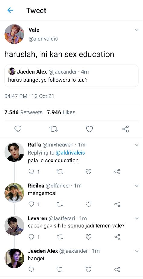 Moka On Twitter 22 Sex Edu Katanya