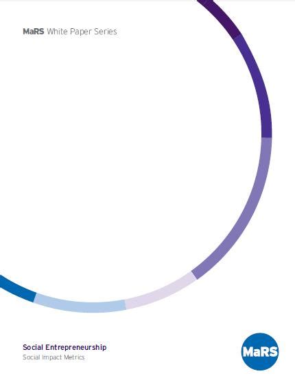 Social Entrepreneurship Social Impact Metrics Canadian Ced Network