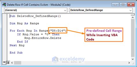 How To Delete A Row Using Macro If A Cell Contains 0 In Excel 4 Methods