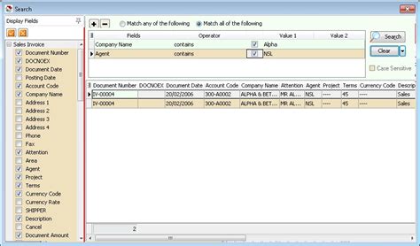 Advance Search Ctrl F EStream Software