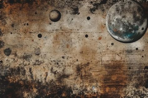 Premium Ai Image Rusty Metal Surface With Perforations Generative Ai
