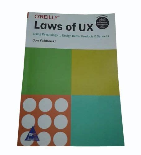 Oreilly Laws Of Ux Management Book At Rs 450 Piece Law Books In New Delhi Id 2853397530448