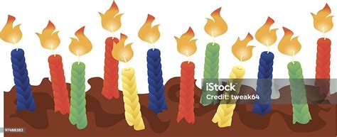 Birthday Candle Border Stock Illustration Download Image Now