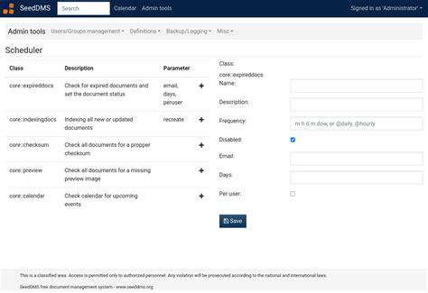Running Scheduled Tasks In Seeddms Seeddms