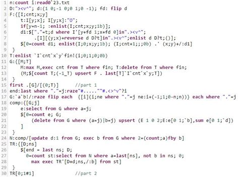andrás dőtsch on linkedin kx kdb q adventofcode