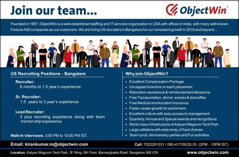 Kiran Kumar On Linkedin Great Opportunity W2 Recruiters Objectwin International Location