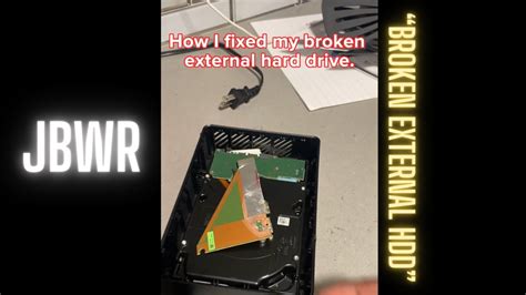 How I Repaired My Broken External Hard Drive YouTube
