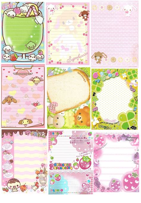 Best 12 Kawaii Memo Pads Printable Kawaiicore Cutecore Artofit