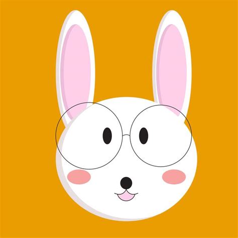 Rabbit With Glasses Vector Art Icons And Graphics For Free Download