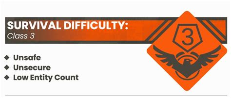 Survival Difficulty Class 3 Sticker