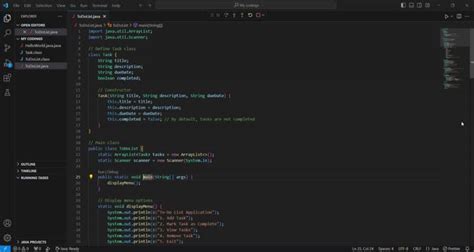 codingsamurai javaprogramming internship todolist commandlineapp