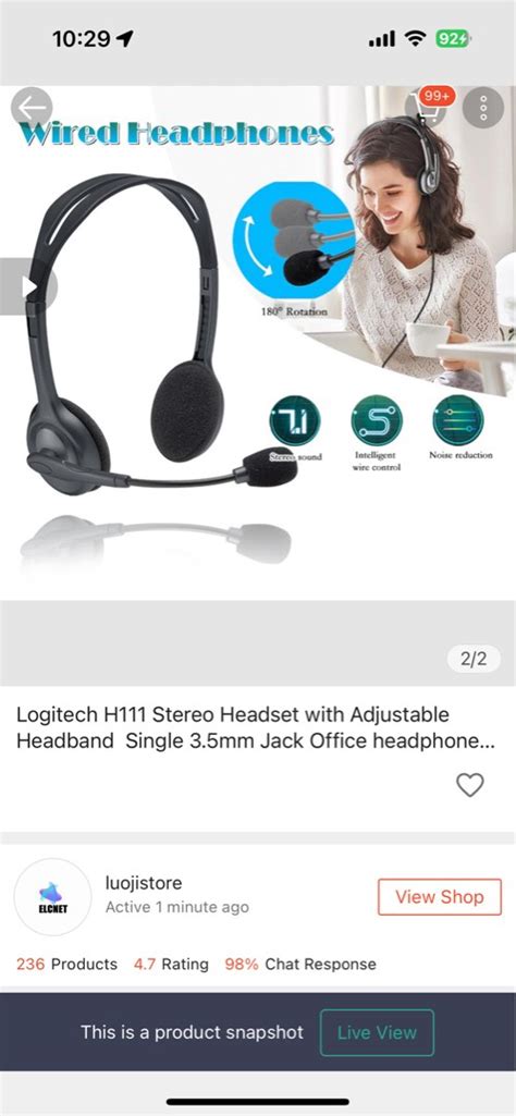 Logitech H Headset Earphone Audio Headphones Headsets On Carousell