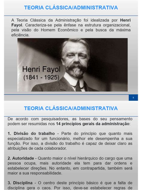 Teoria Clássica Administrativa Pdf
