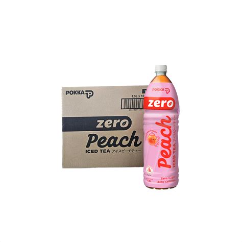 Pokka Ice Peach Tea 1 5l X 12 Zero Sugar Three Angels Trading