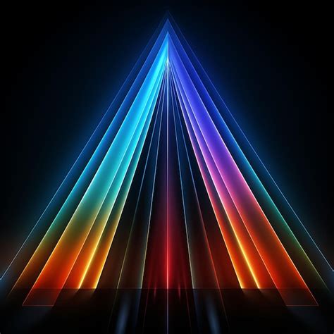 Premium Photo Design Of Neon Prism Prismatic Lines Rainbow Hues Translucent Colors A Clipart