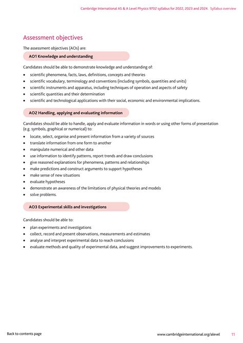 Assessment Objectives Pdf Educational Assessment Education