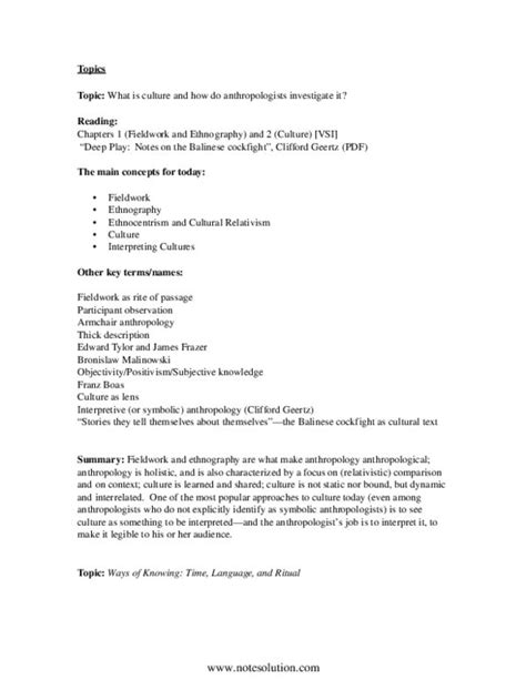 Anta02h3 Chapter Reader Notes Oneclass