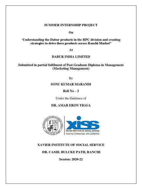 Summer Internship Report Pdf Retail Sampling Statistics