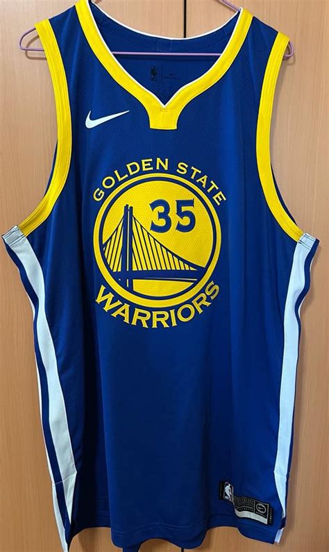 Nike Nba Kd Golden State Warriors Authentic Jersey 勇士 杜蘭特 落場版 球衣 Size