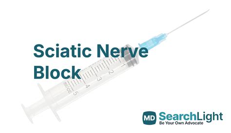 Sciatic Nerve Block Md Searchlight