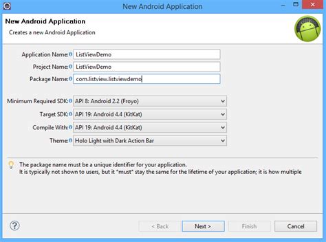 Java Programming Simple List View Example In Android