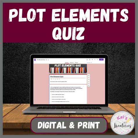 Plot Elements Quiz By Kels Kreations Tpt