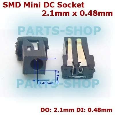 Jual Smd Mini Dc Socket Female 2 1 0 48mm Power Supply Jack 2 1mm X 0 48mm Kota Semarang