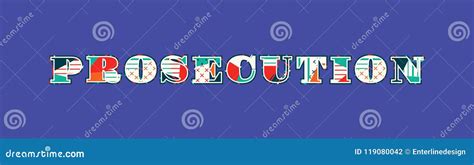 Prosecution Concept Word Art Illustration Stock Vector Illustration