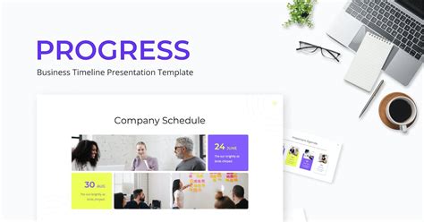 Прогресс Хронология бизнеса Powerpoint Шаблоны презентаций Envato Elements