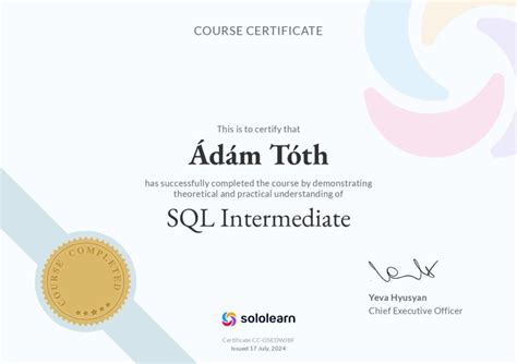 Adam Toth On Linkedin Sql Course Sololearn Freecourse Learnsomeskills