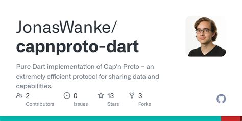 Github Jonaswanke Capnproto Dart Pure Dart Implementation Of Cap N Proto An Extremely
