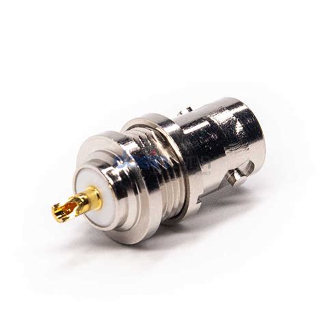 50 Ohm Bnc Bulkhead Female Connector Solder Type With Rg69 Cable