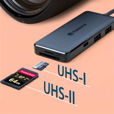Transcend USB Type C Hub With X USB A SD And Micro SD Card Reader