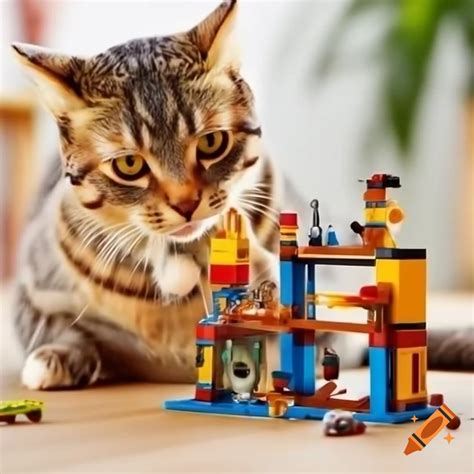 Cat Made From Lego Bricks On Craiyon