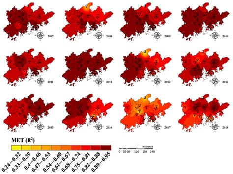 Interannual Temporal And Spatial Variations Of Coefficients Of