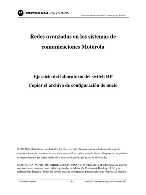 Nwt003 M04 Hp Switch Backup Lab Pdf Archivo De Computadora Interfaz De Línea De Comando