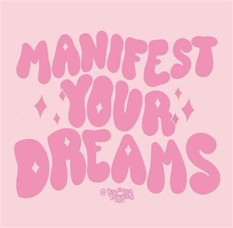 Manifest Your Dreams Gambar Bunga Mudah Desain Ikon Aplikasi Pesan Lucu