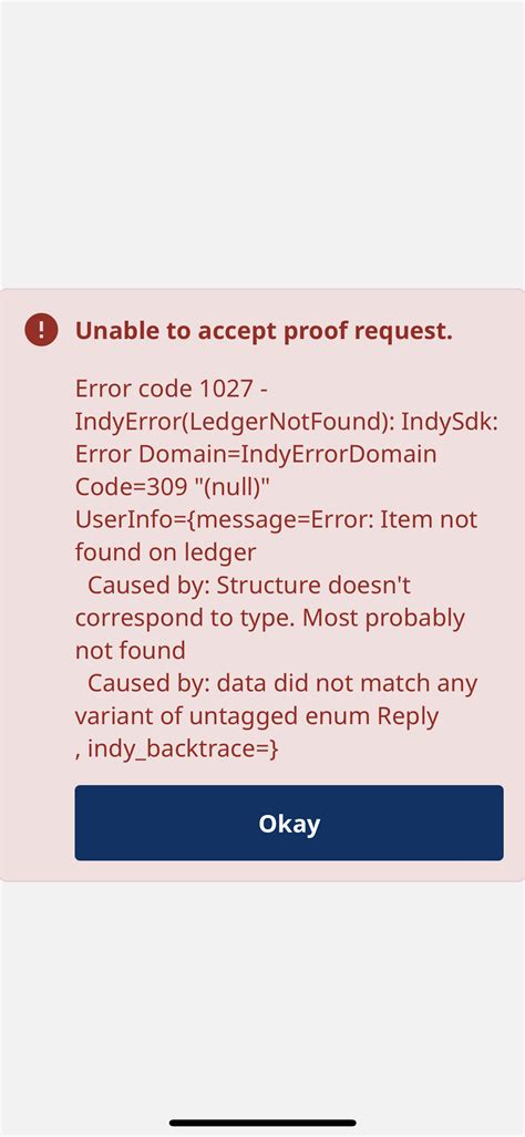 Unable To Share Proof Request With Animo Demo · Issue 577 · Openwallet