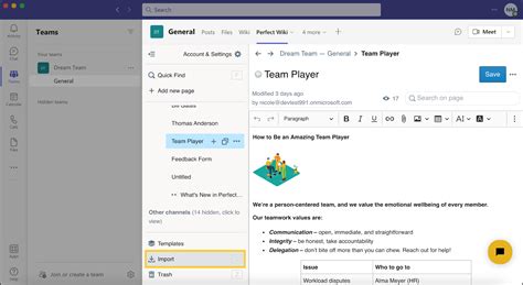 Perfect Wiki Vs MS Teams Built In Wiki Comparing Features