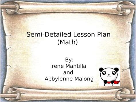 Pptx Lesson Plan In Math Pptx Dokumen Tips
