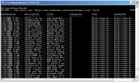 Lee Holmes Blogging From Powershell Retrieving Posts With The