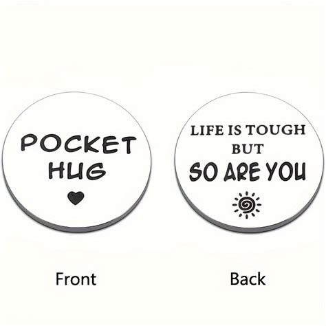 1 יחידה מתנה לחיבוק כיס מזכרת לחברים חברות מתנת סיום לימודים לנשים גברים מתנות השראה ליום הולדת