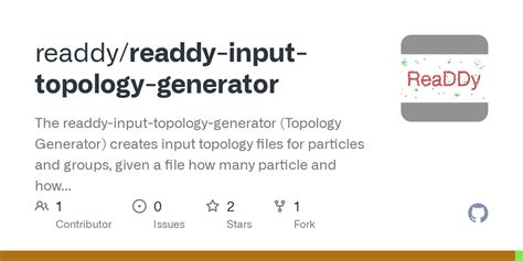 GitHub Readdy Readdy Input Topology Generator The Readdy Input Topology Generator Topology