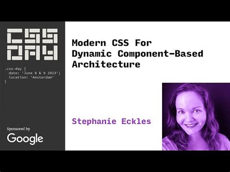 Free Video Modern Css For Dynamic Component Based Architecture From Web Conferences Amsterdam