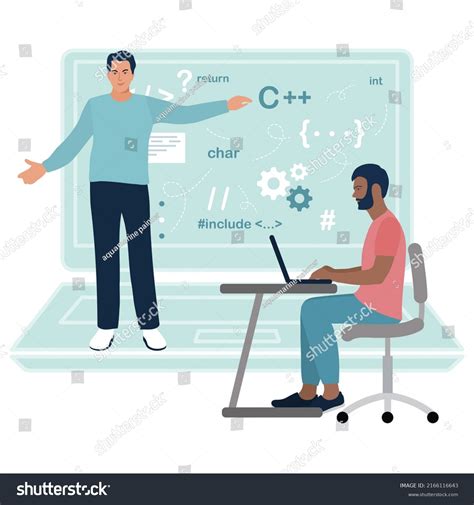 Vector Illustration Programming Languages Learning Software Stock