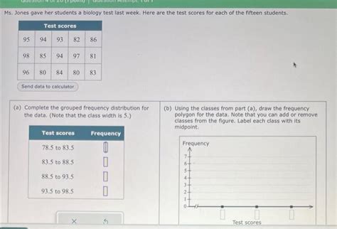 Solved A Complete The Grouped Frequency Distribution For Chegg