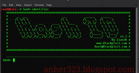 identifikasi tipe hash dengan hash identifier di kali linux anherr blog s